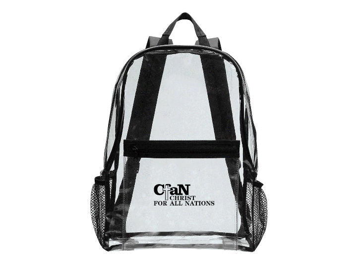CfaN Clear Stadium Backpack | Christ for all Nations – Christ For All ...